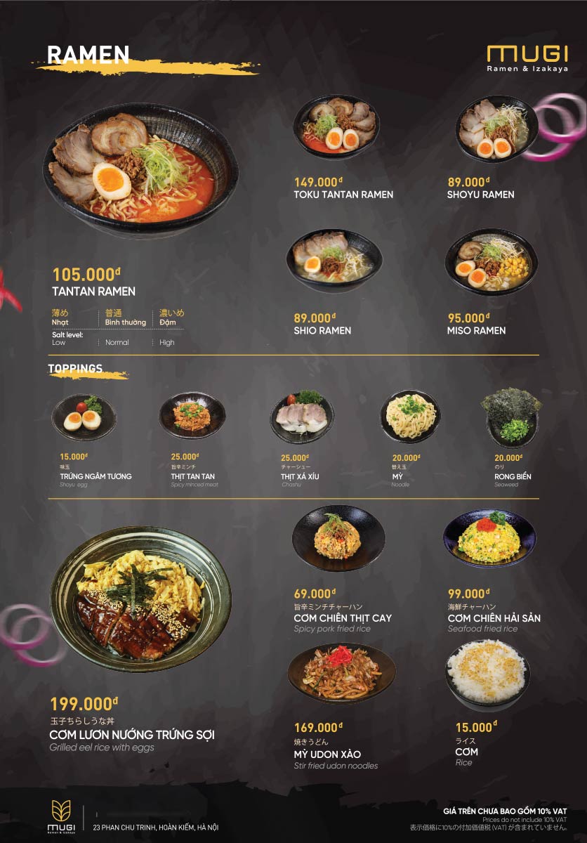 Mugi Ramen & Izakaya Phan Chu Trinh | XEM NGAY ƯU ĐÃI MỚI NHẤT PasGo